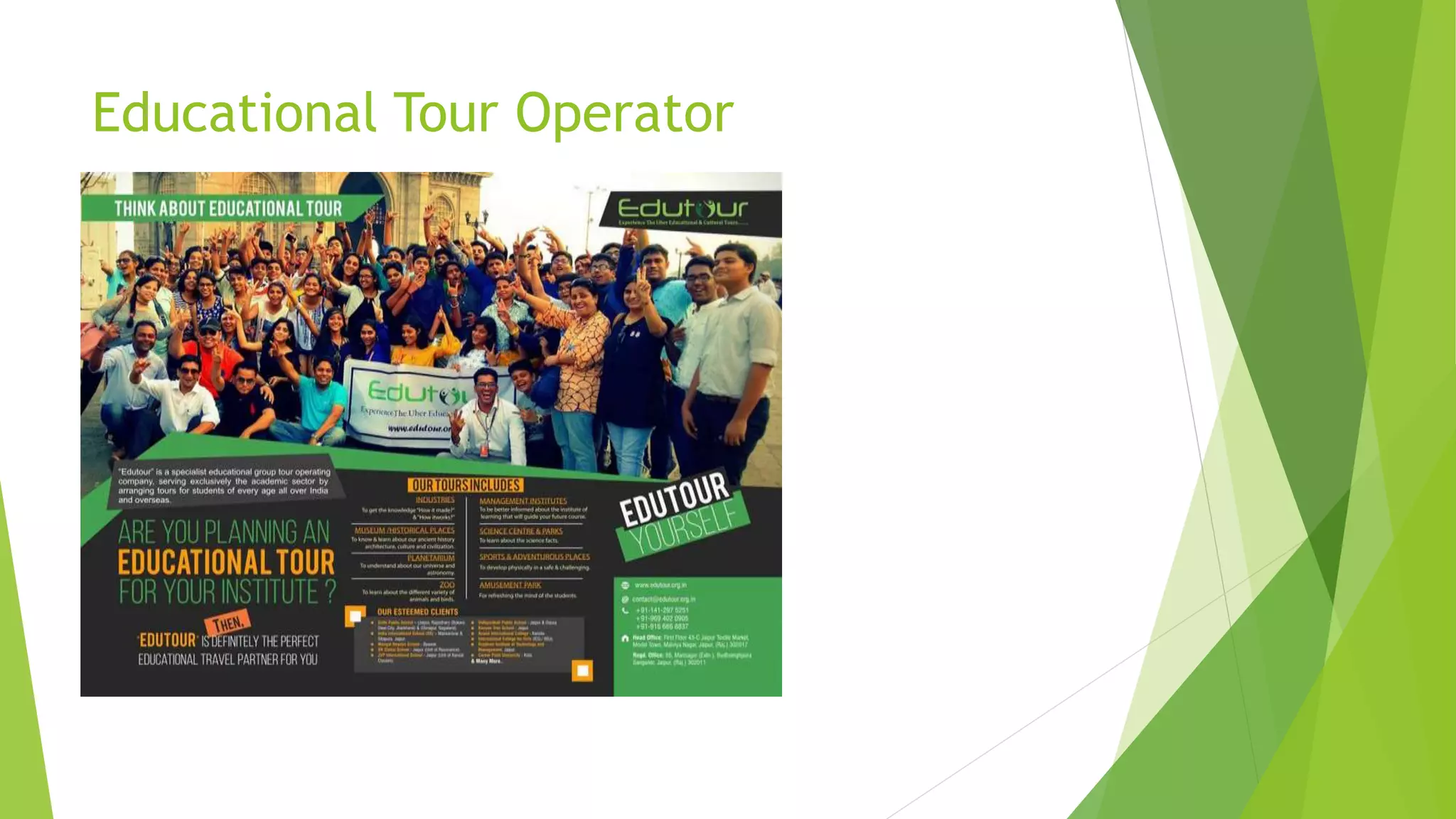 School tour operators | PPTX