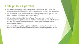 School tour operators | PPTX