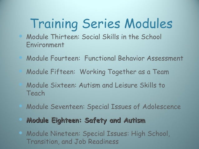 Safety and Autism | PPT | Debated Sensitive Social Issues | Sensitive ...