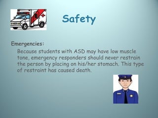 School training module eighteen, safety and autism | PPT