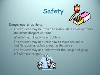 School training module eighteen, safety and autism | PPT