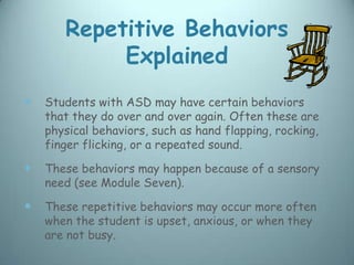 Behavior Challenges and Autism | PPTX