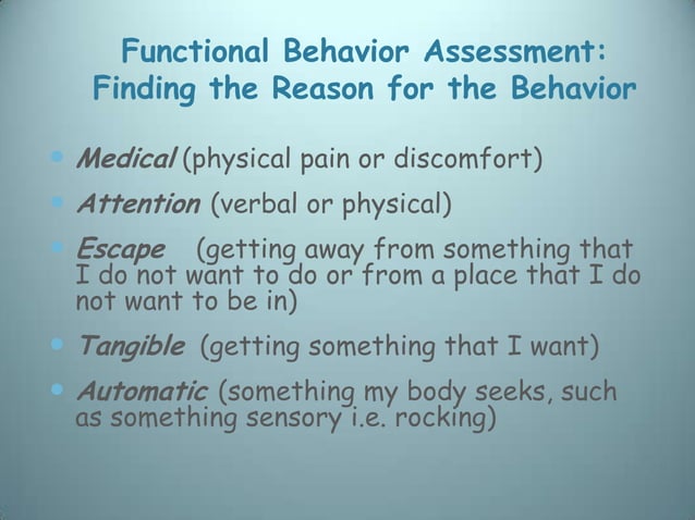 Functional Behavior Assessment | PPTX