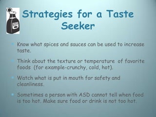 School training module seven,autism and sensory differences | PPT