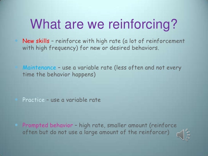 Using Reinforcement in the Classroom