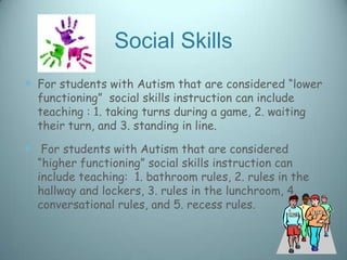 School training module thirteen, social skills. (2) | PPTX