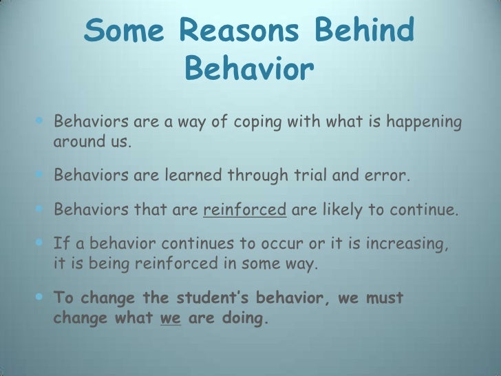 Understanding Behavior in Students with Autism