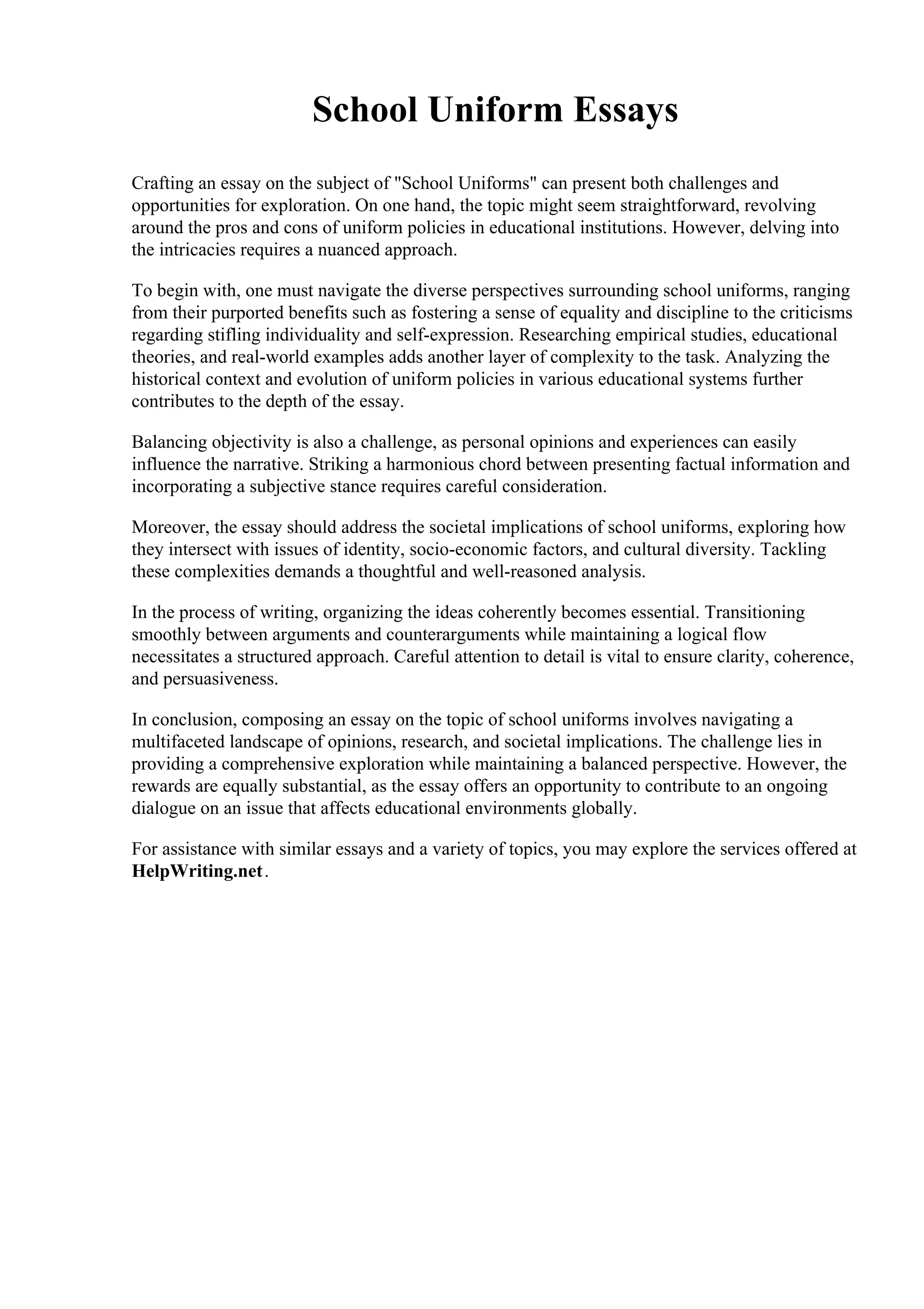 School Uniform Essays.pdf