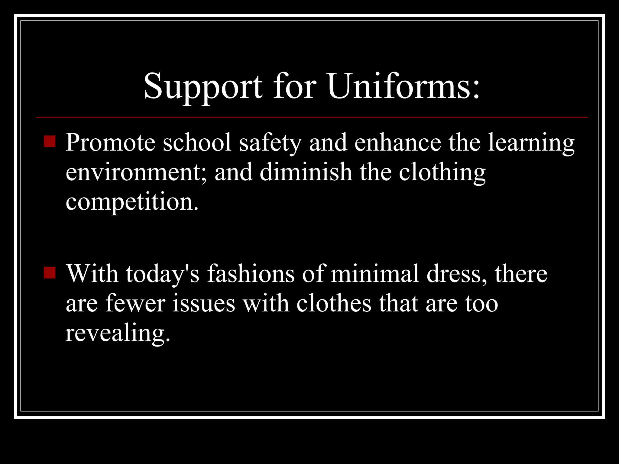 School Uniforms | PPT