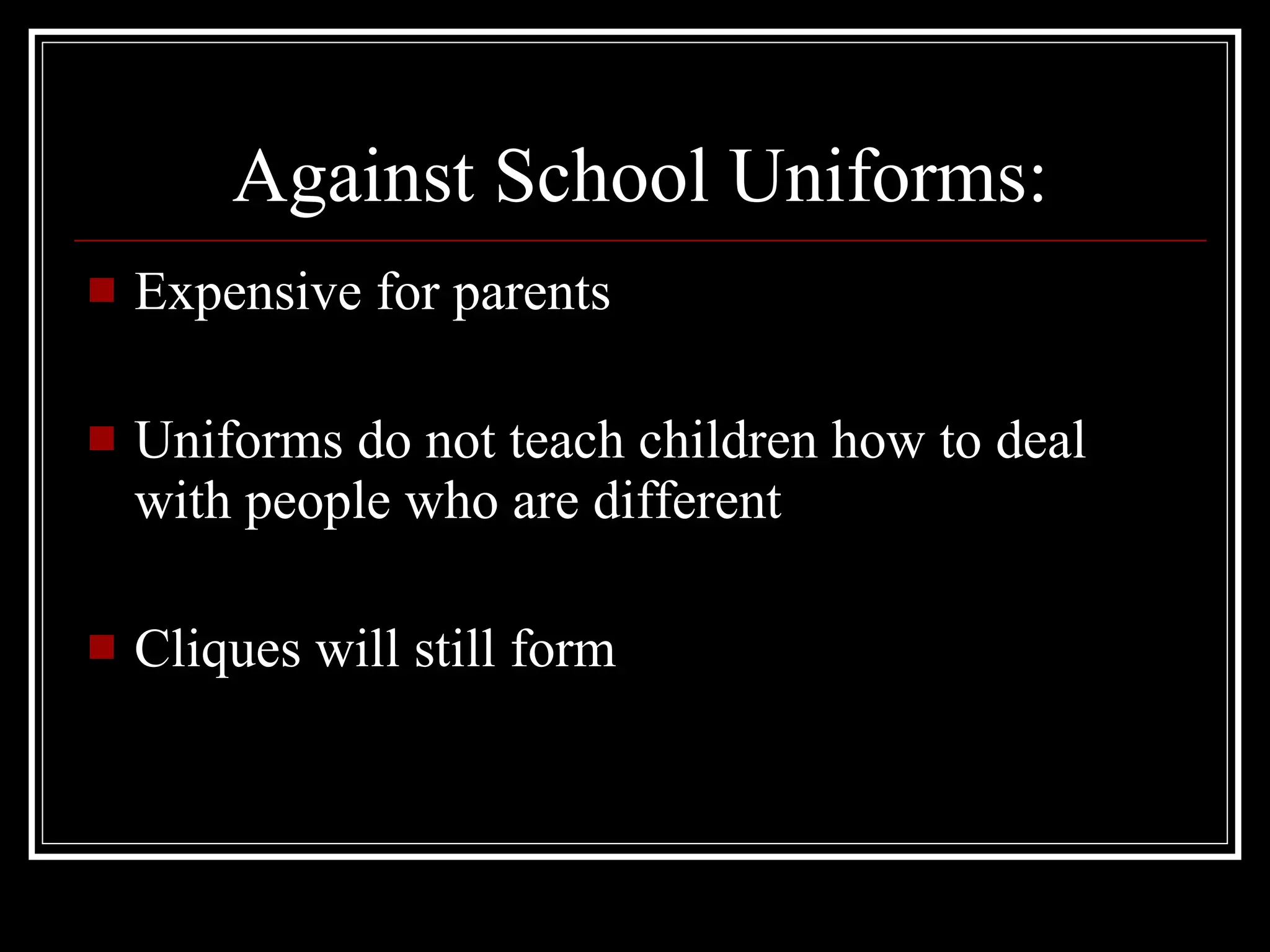 School Uniforms | PPT