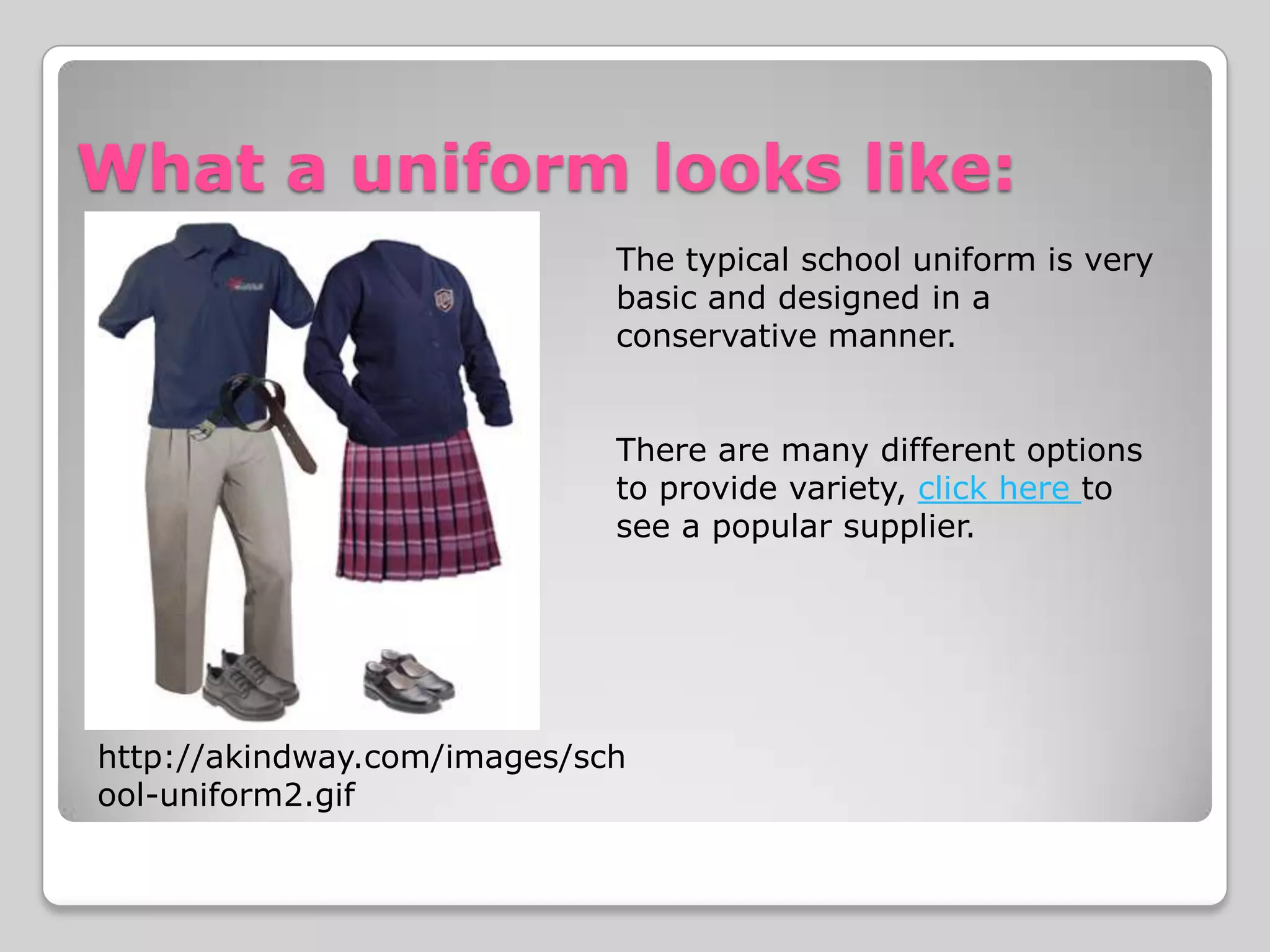 School Uniforms | PPTX