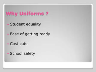 School Uniforms | PPTX