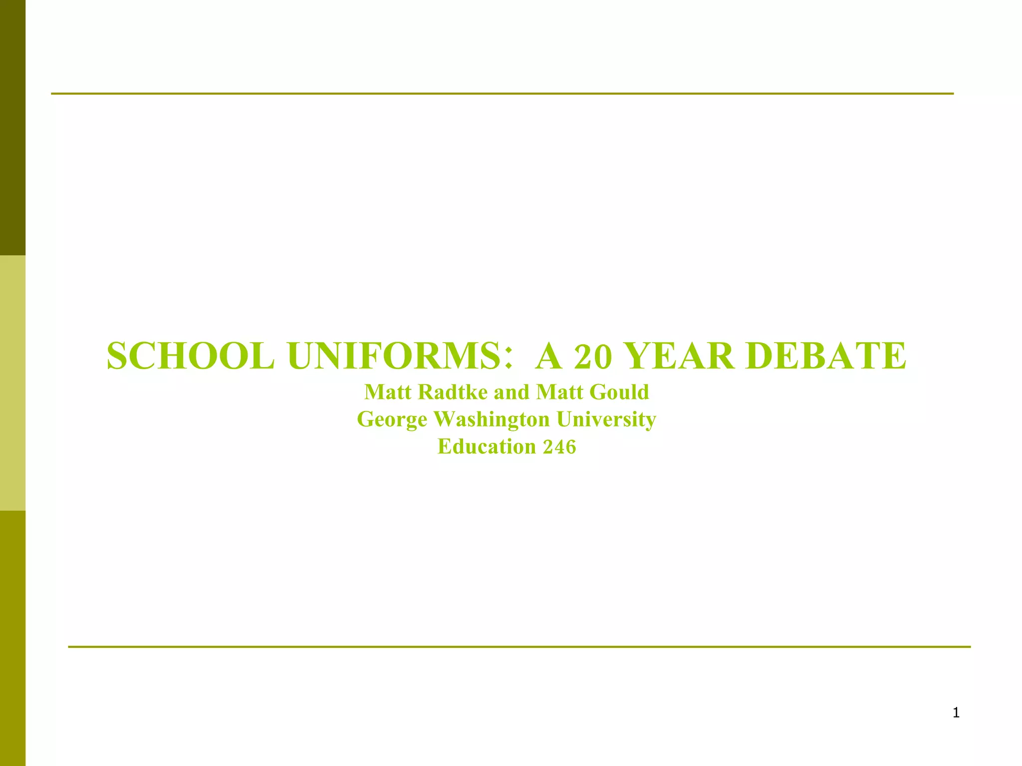 School Uniforms | PPT