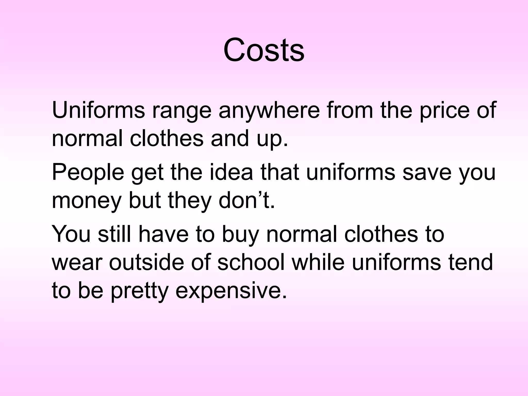 School Uniforms.ppt