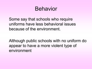 School Uniforms.ppt
