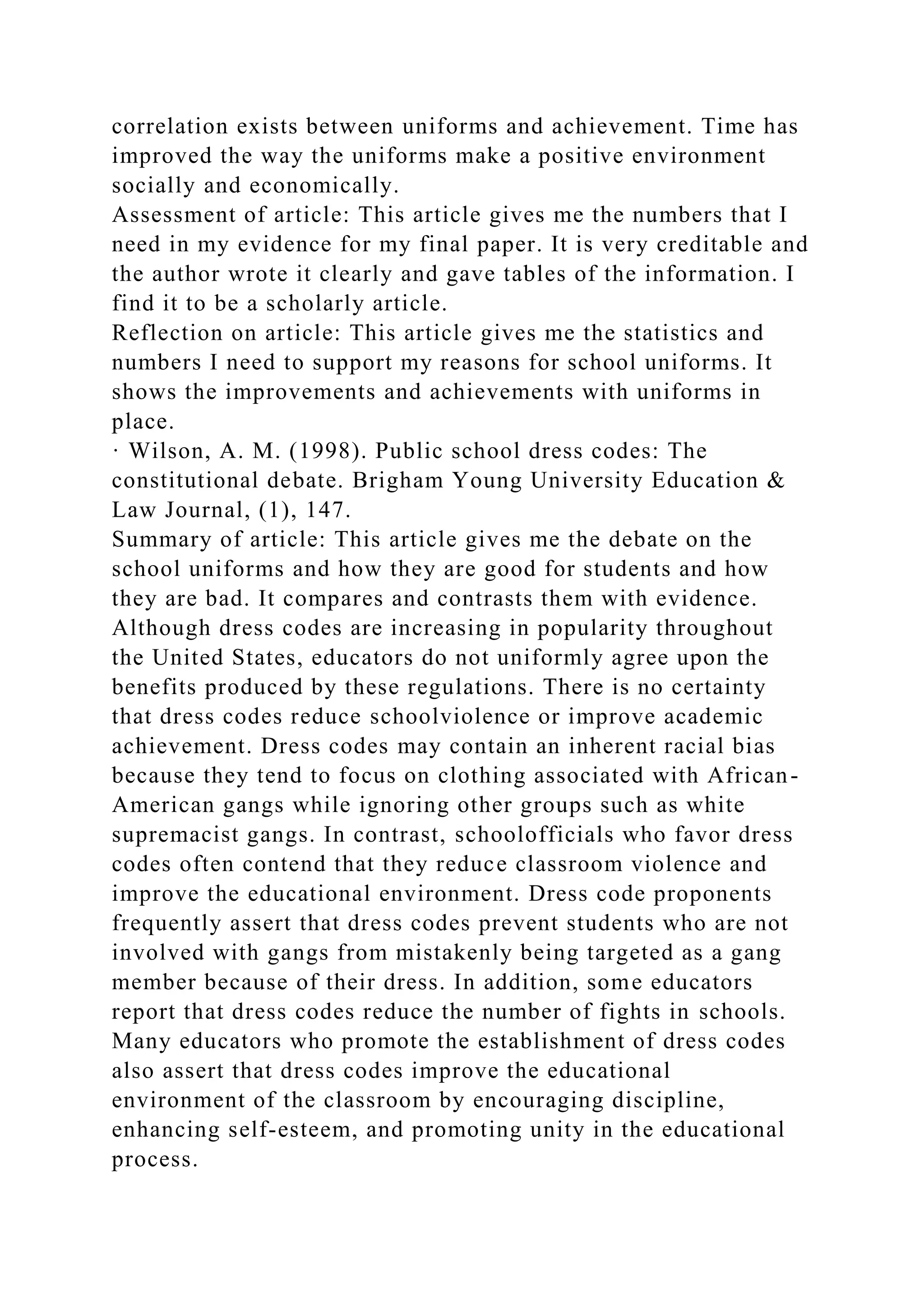 School Uniforms12School Uniforms Annotated Bibl.docx