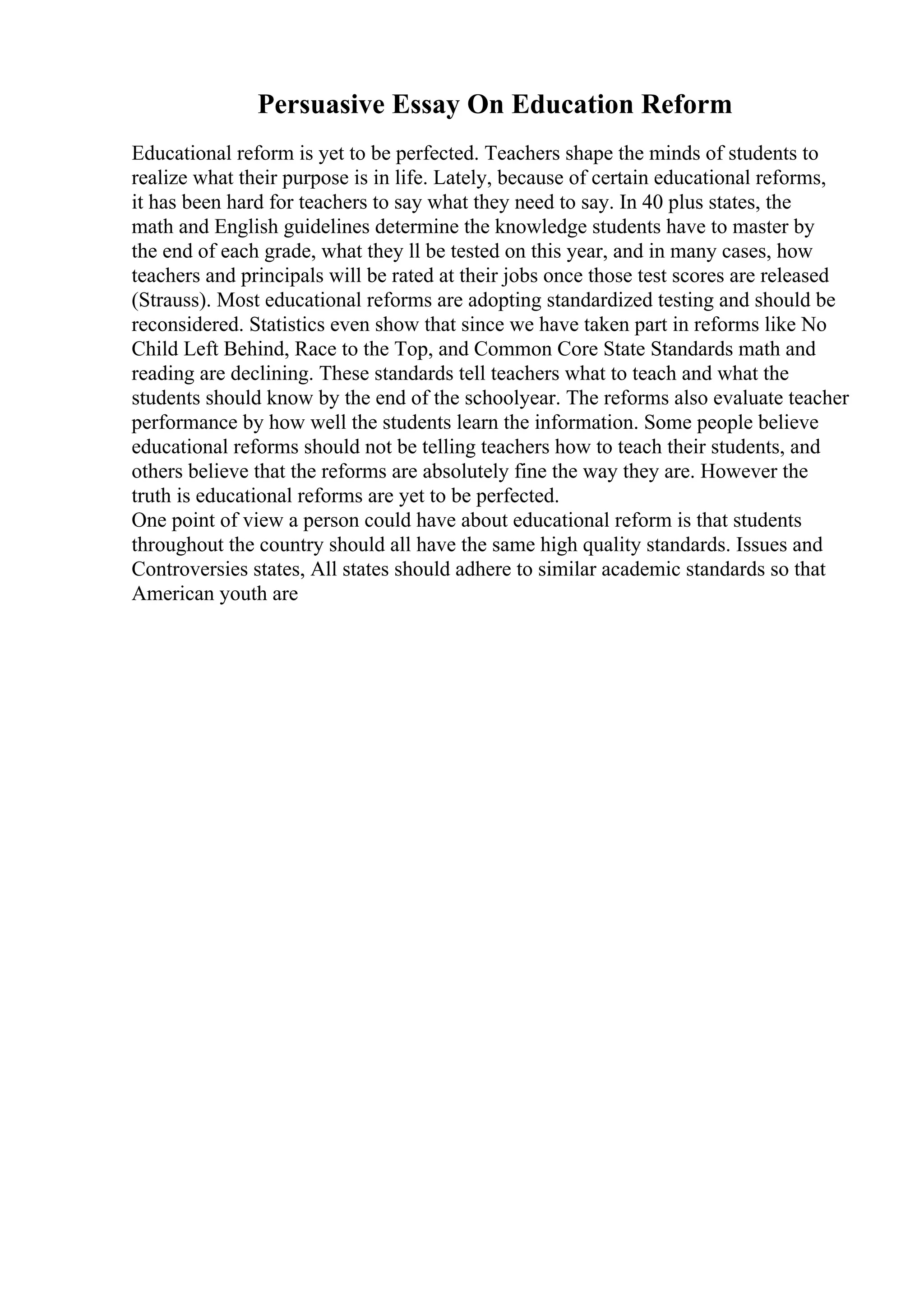 School Uniforms Argument Essay | PDF