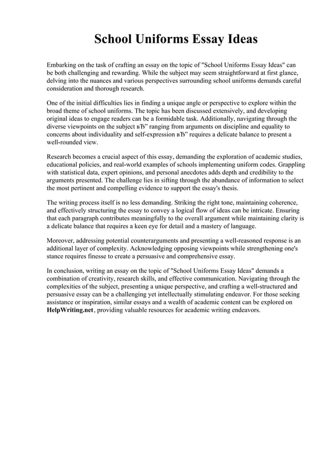 School Uniforms Essay Ideas.pdf