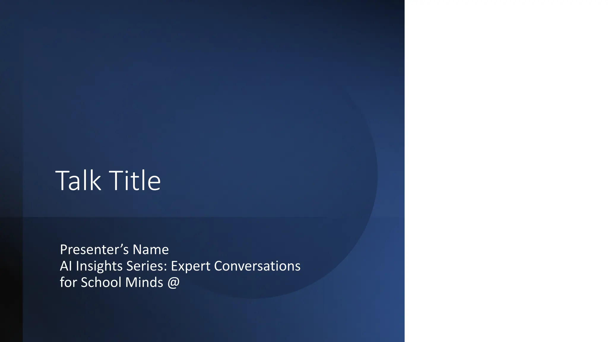 School visits template for presentations | PPTX | Artificial Intelligence | Technology & Computing