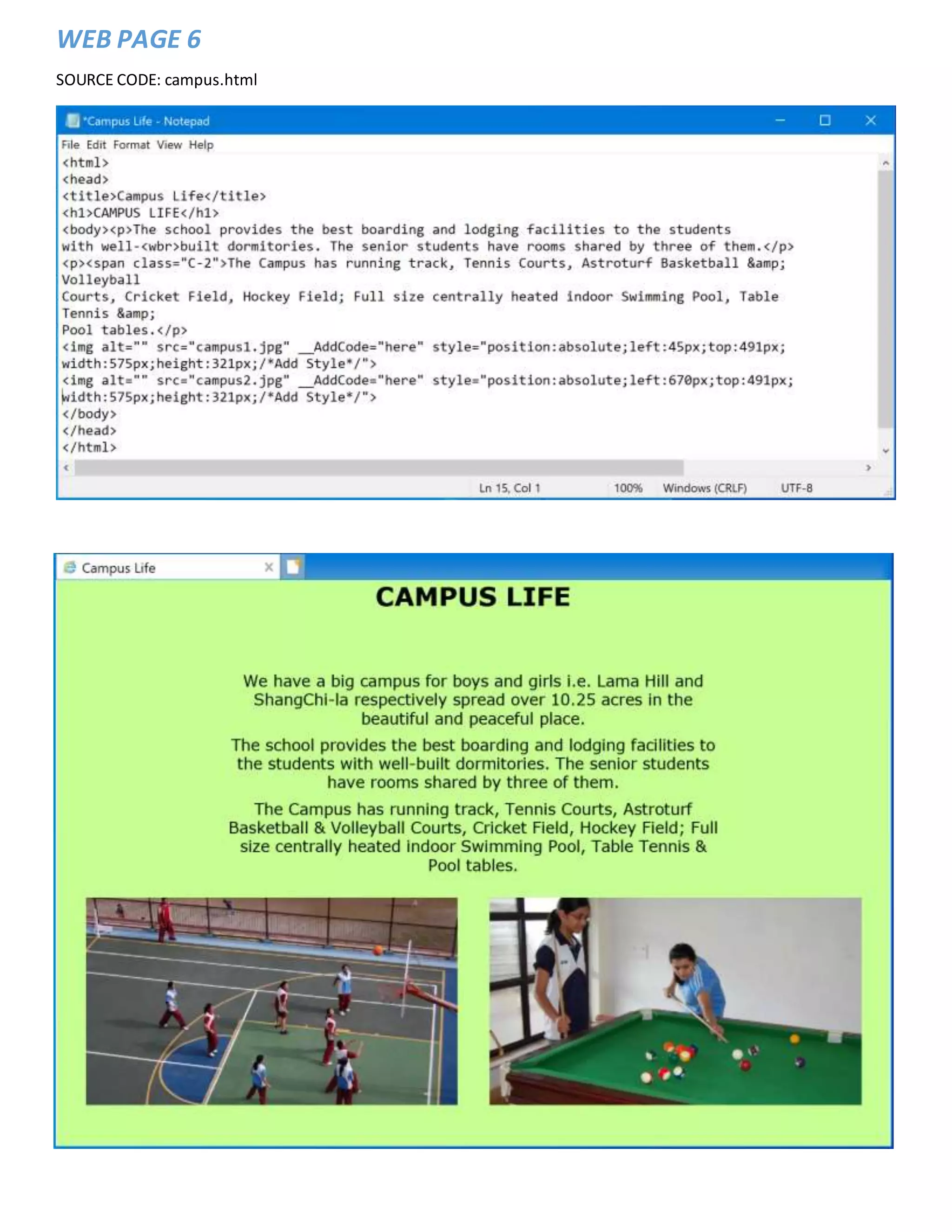 School Website Project | DOCX