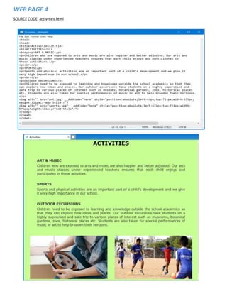 School Website Project | DOCX