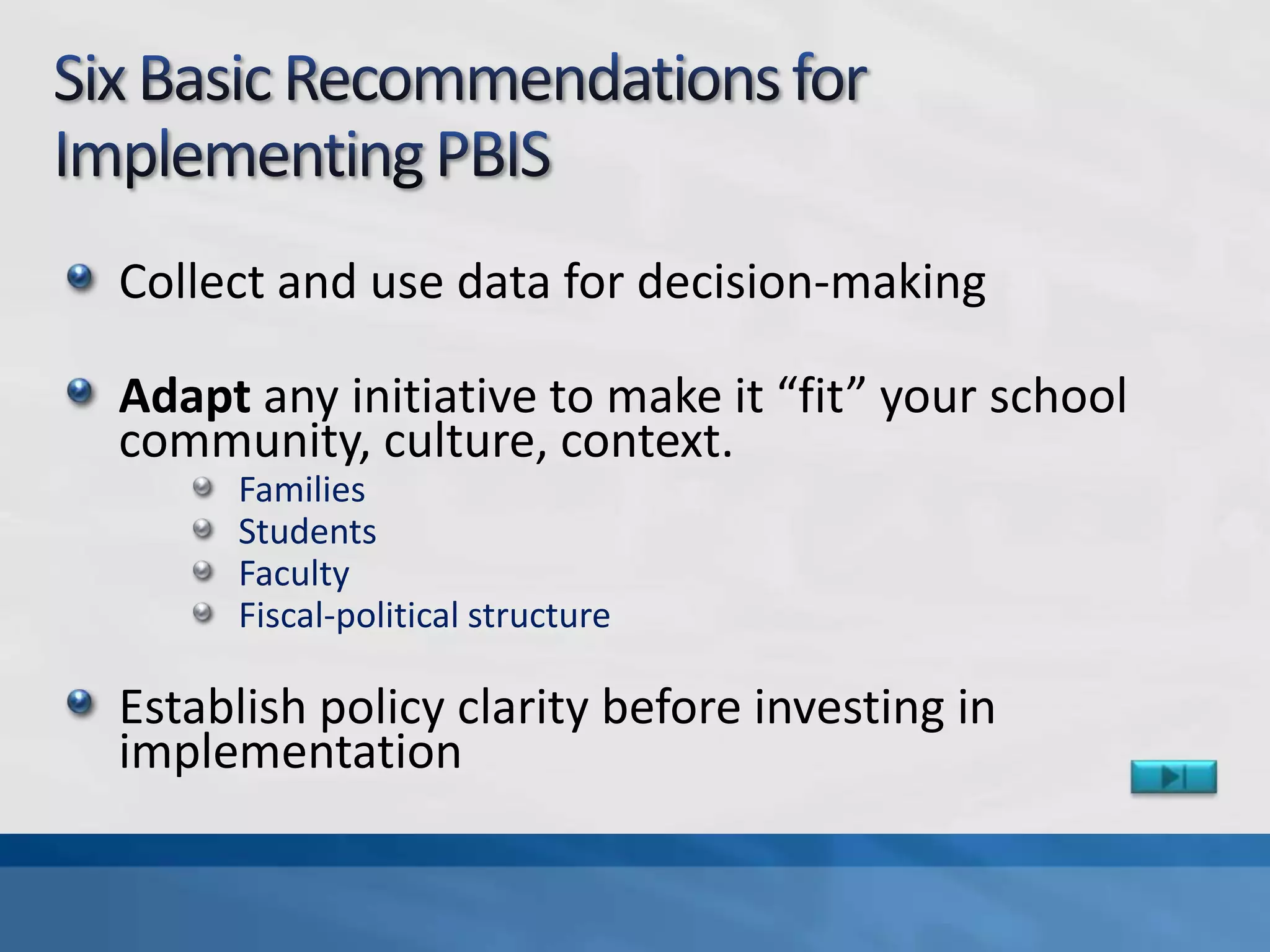 Schoolwide pbis whatwhy how | PPTX