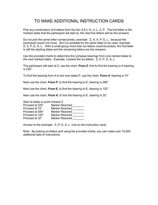 Schoolyard compass game | PDF