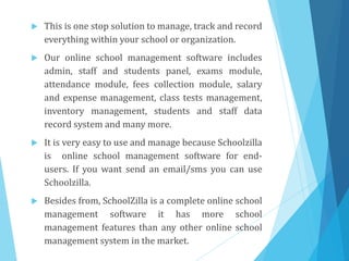 SchoolZilla ppt.pptx | Browsers | Computer Software and Applications