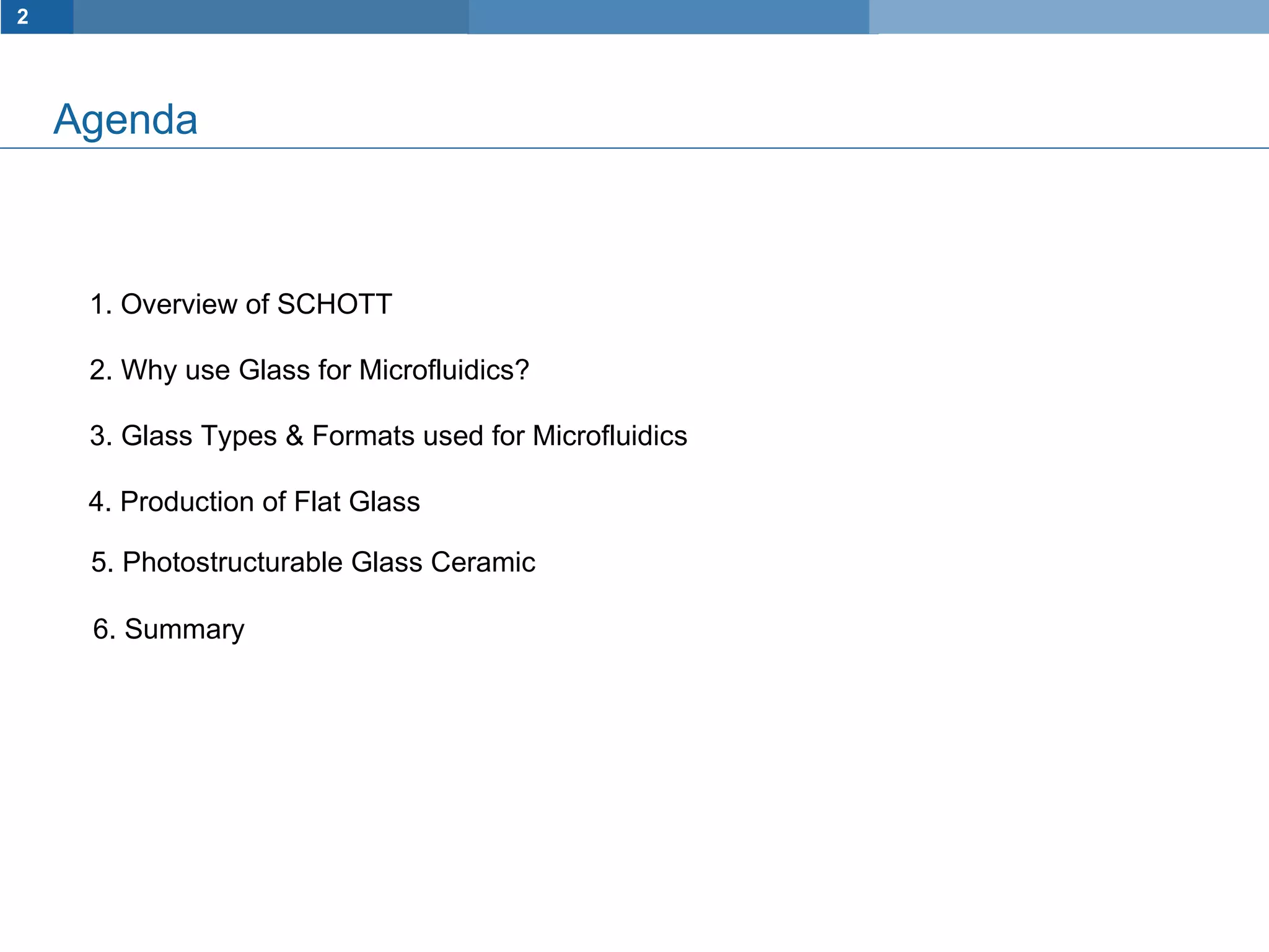 SCHOTT Glass Substrates for Microfluidic Applications | PPT