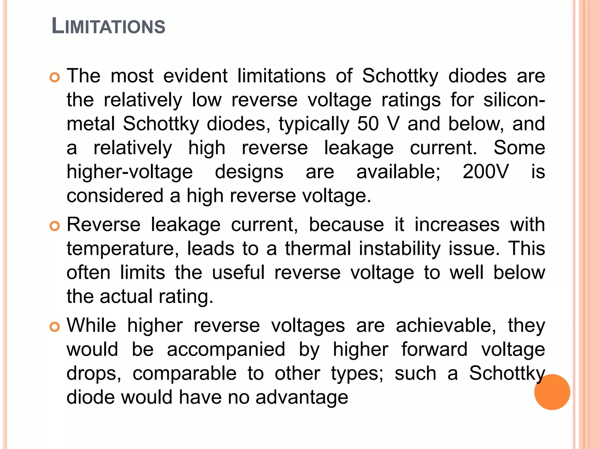 Schottky diode | PPTX