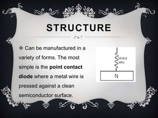 Schottky barrier diode | PPTX
