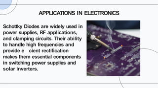 Presentation on schottky diode .B.tech2nd year | PPTX