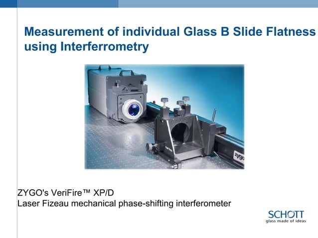 SCHOTT Nexterion® Glass B surface flatness | PPT