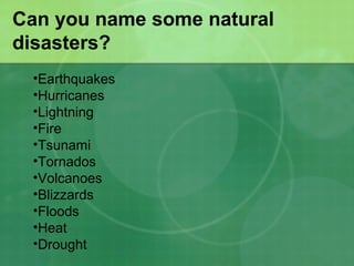 Natural Disaster Environmental Impact | PPT