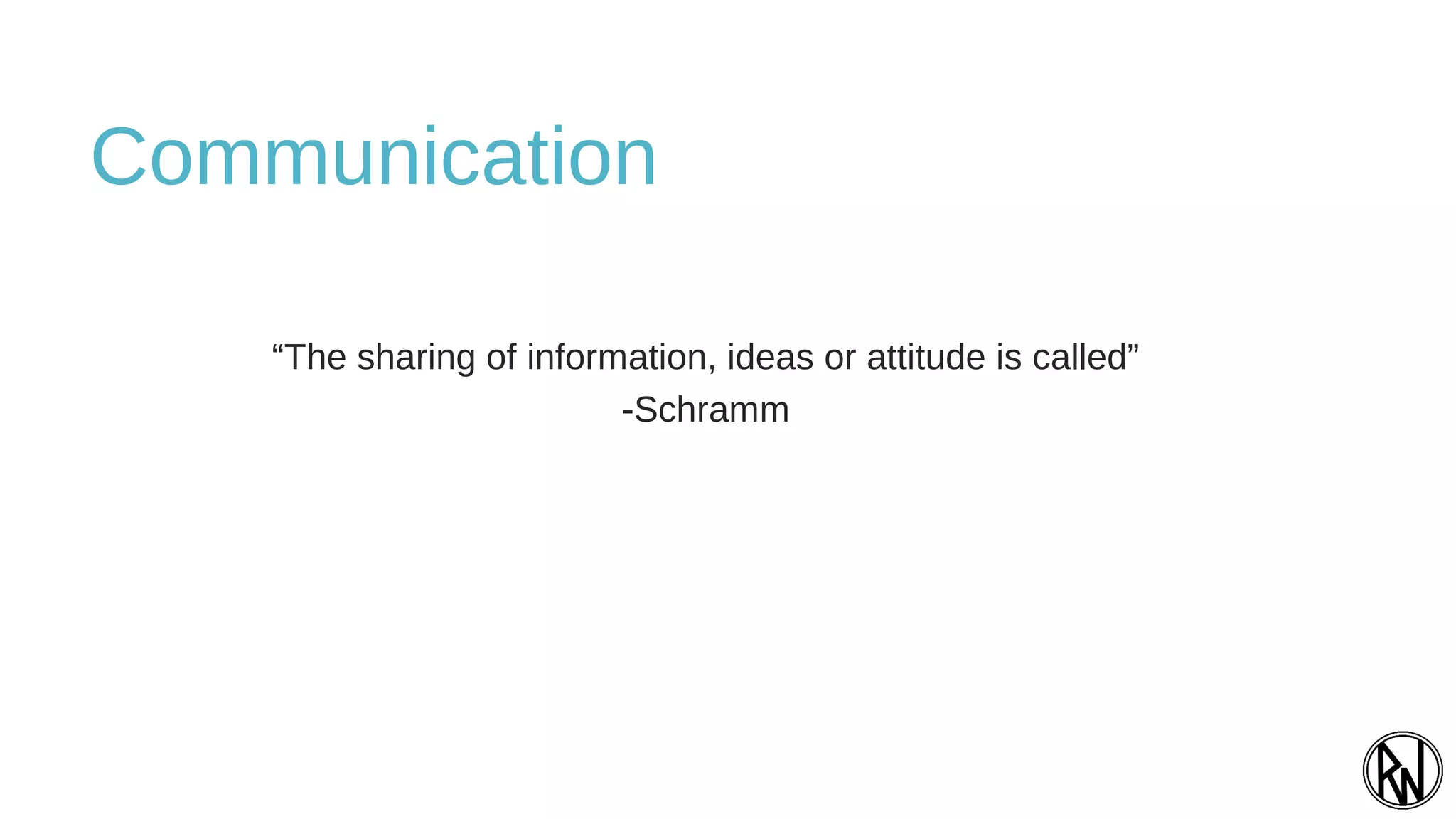 Schramm Model of Communication 1954 (Model1) | PPT