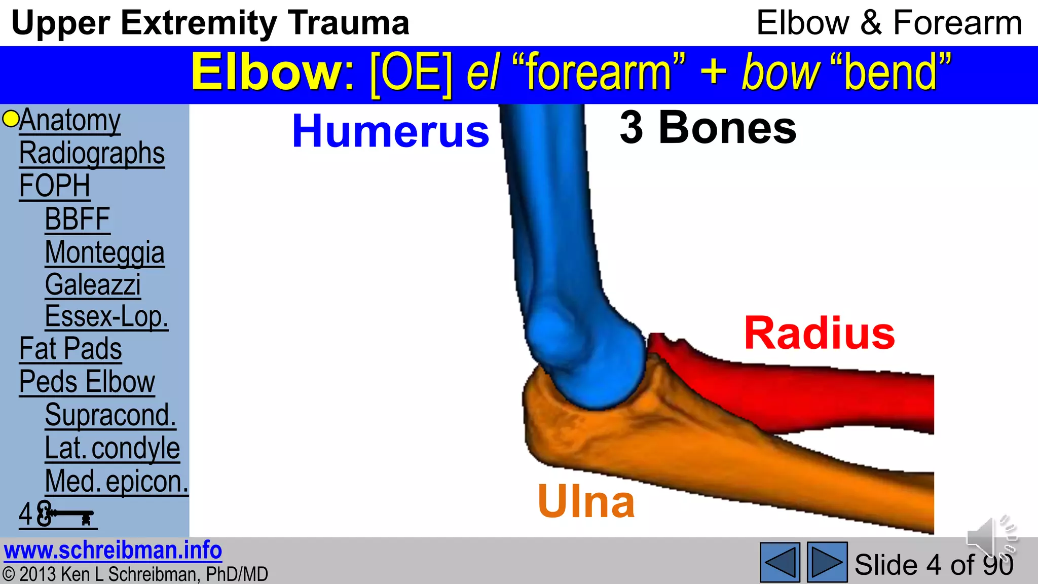 Upper Extremity Trauma Elbow & Forearm MSK Radiology Lecture N | PPT