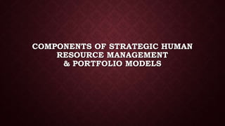 Components of strategic human resource management | PPTX
