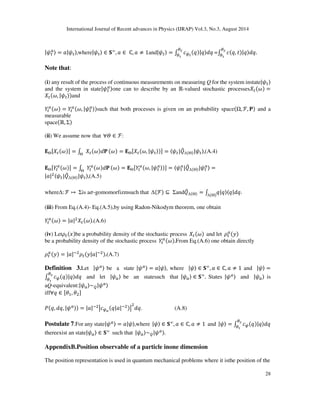 SCHRODINGER'S CAT PARADOX RESOLUTION USING GRW COLLAPSE MODEL | PDF