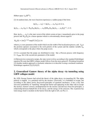 SCHRODINGER'S CAT PARADOX RESOLUTION USING GRW COLLAPSE MODEL | PDF