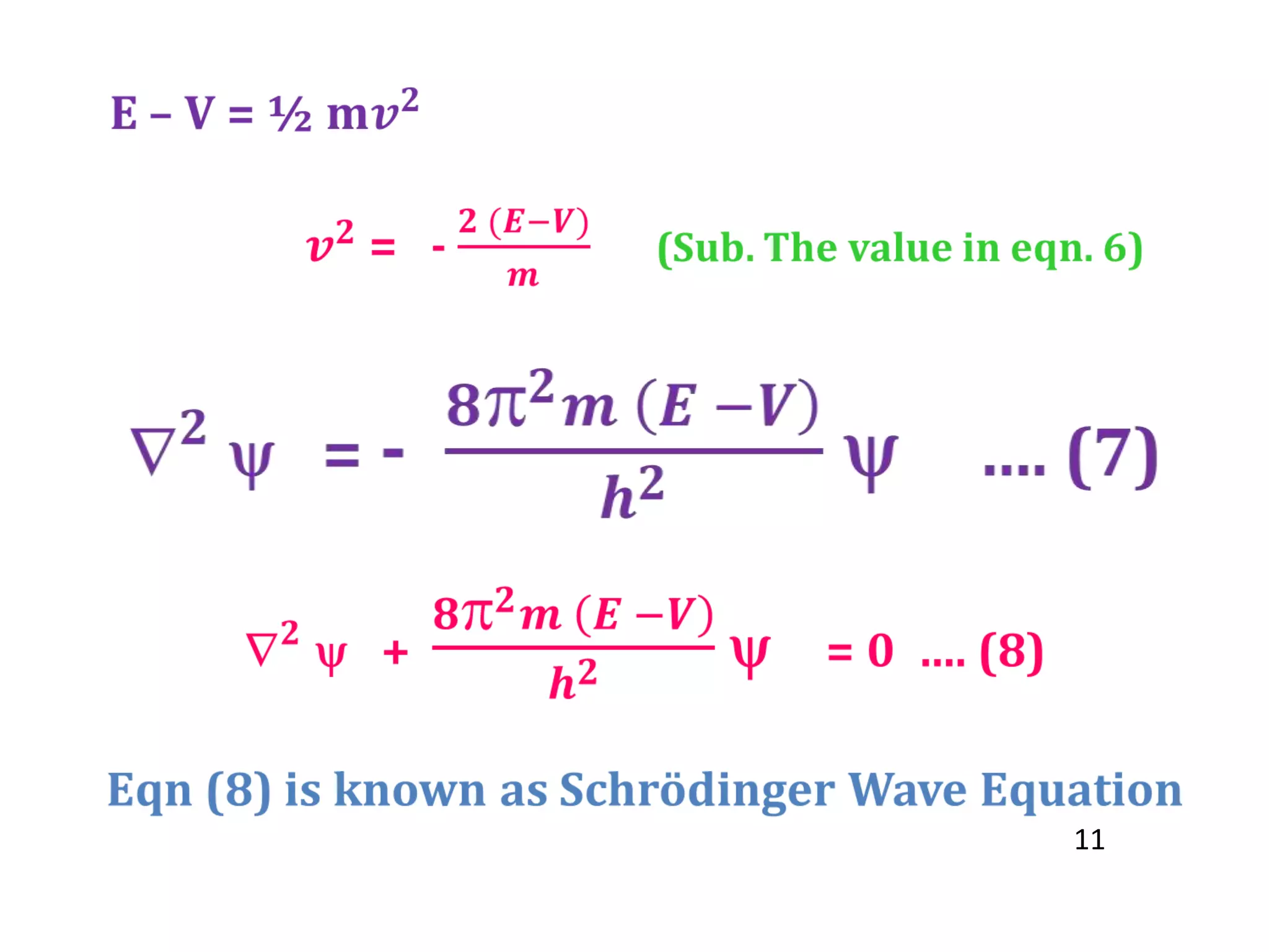Schrodinger wave equation 3 D box | PPTX