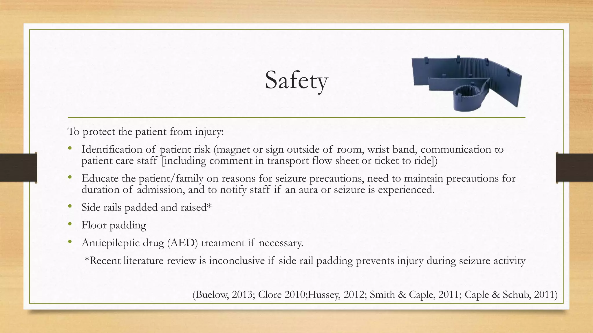 Sch seizure precautions | PPTX