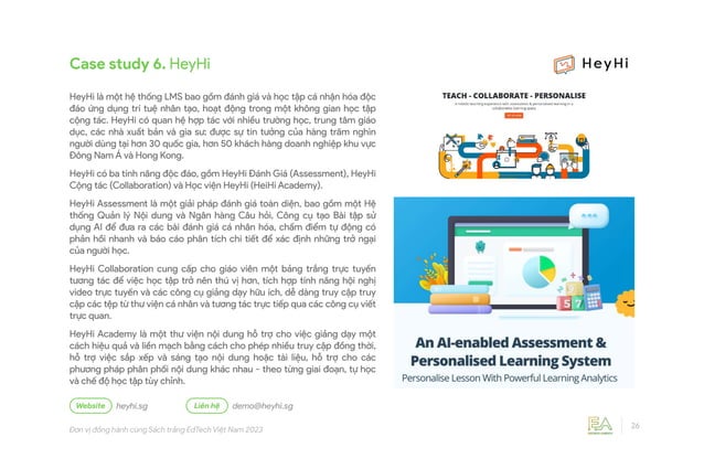 Báo cáo thống kê và định hướng phát triển công nghệ cho giáo dục - EduTech tại Việt Nam 2023 | PDF