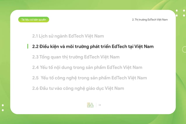 Báo cáo thống kê và định hướng phát triển công nghệ cho giáo dục - EduTech tại Việt Nam 2023 | PDF