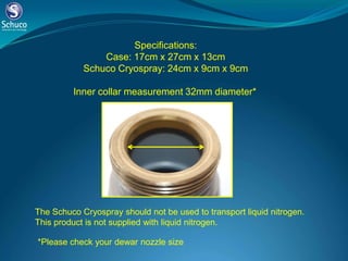 Schuco cryospray | PPT