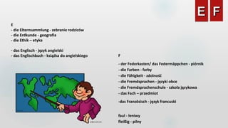 Schule woerterbuch | PPTX