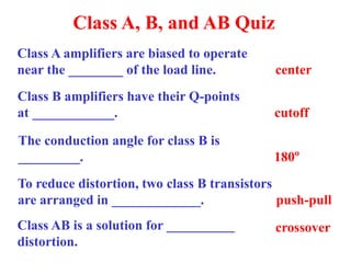 Schuler Electronics Instructor CH08 amplifiers part 3.ppt