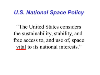 Role of Space in Deterrence | PDF | Defense Industry | Industries