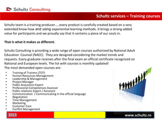 Schultz Consulting - Our capabilities | PPT