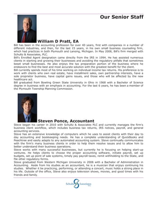 Schultz, cpa firm profile | PDF