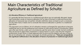 Schultz’s Thesis of Traditional Agriculture.pptx